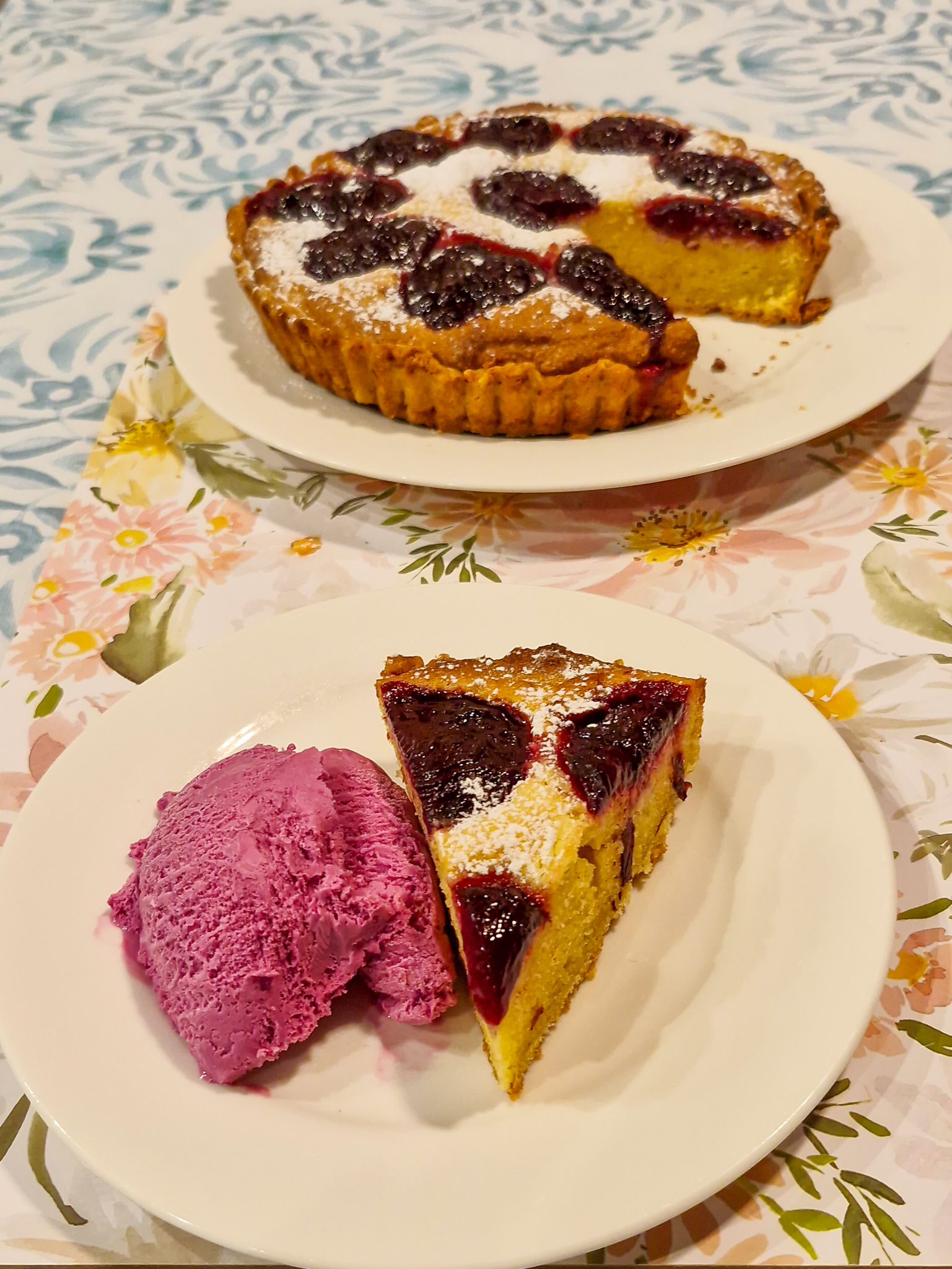Frangipane Tart with Black Doris Plums – Life With Janet